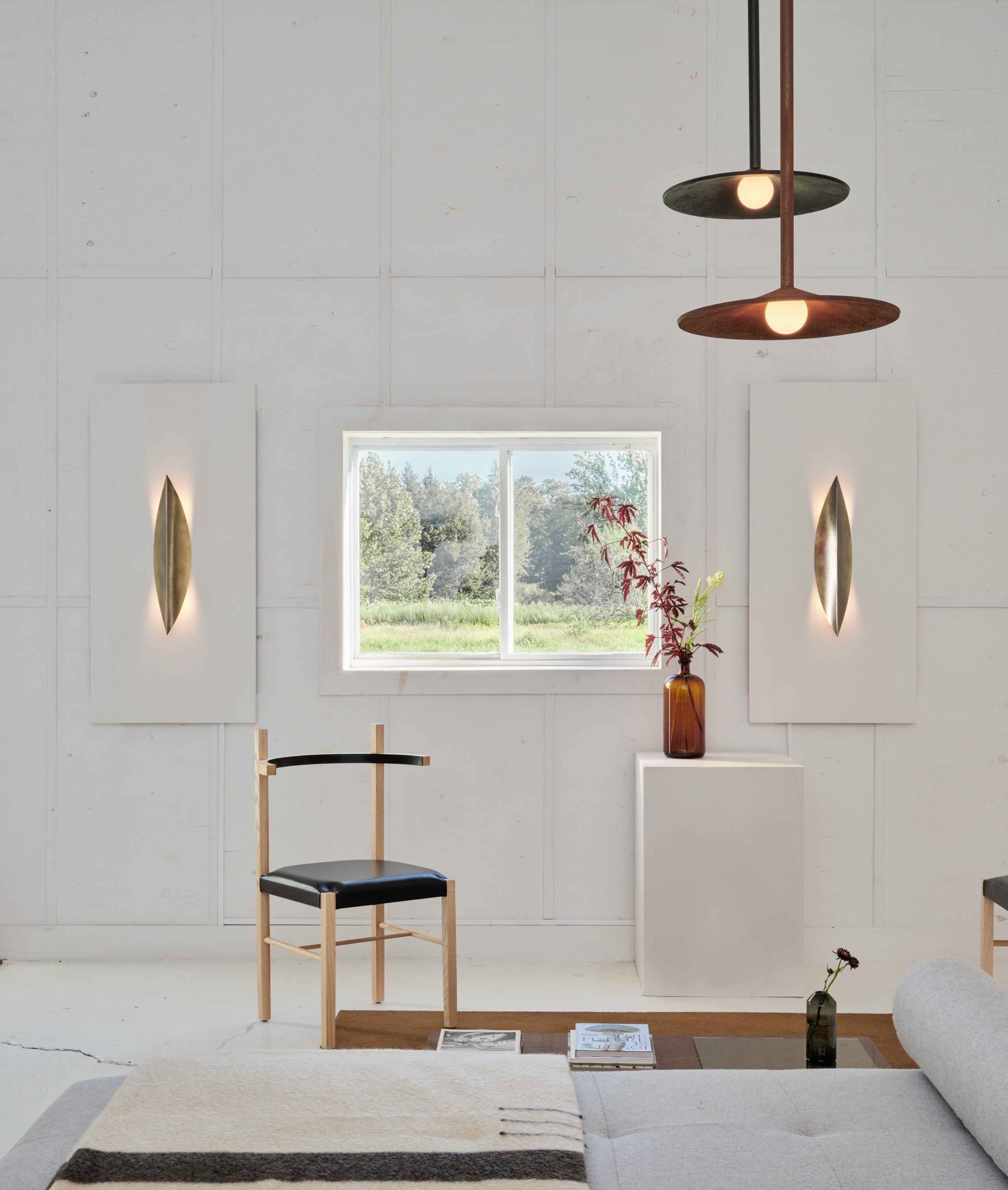 RIDGE Sconce, large – Coil + Drift